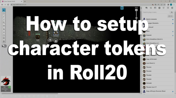 How to setup character tokens in Roll20 - Elite Adventures
